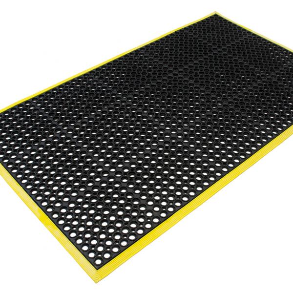 Safety Cushion Yellow Border Mat | MatTek